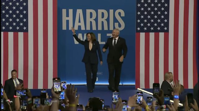 Harris Campaigns With Running Mate Tim Walz in Philadelphia