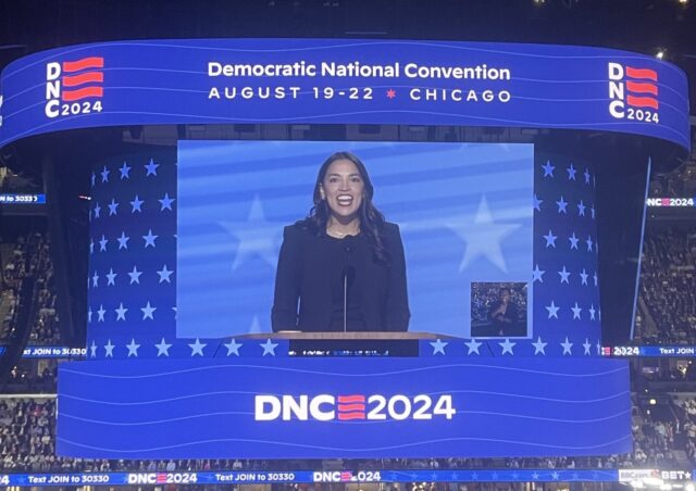 Rep. AOC Urges Support for Harris at Democratic Convention