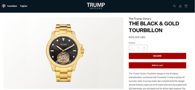 Trump Launches Diamond-Studded Watch Line Amid 2024 Campaign