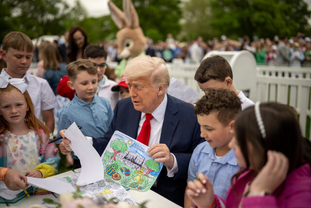 Trump Hosts White House Easter Egg Roll